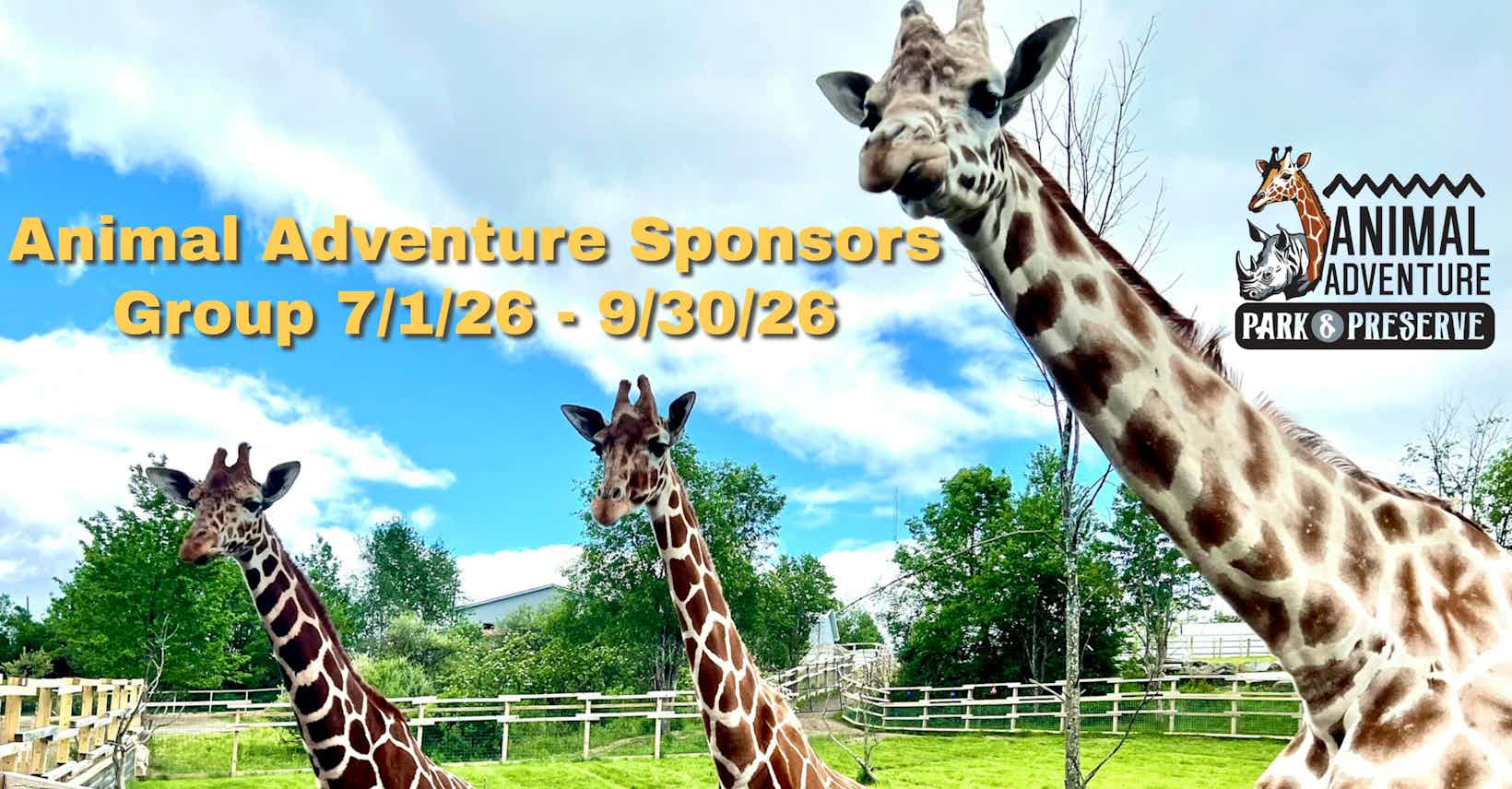 Animal Adventure Park | Facebook Sponsors Group 7/1/26-9/30/26